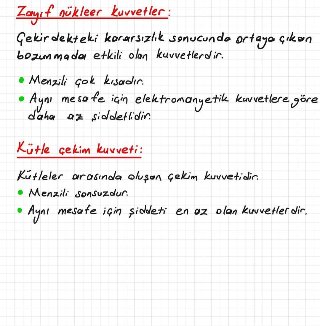 9.Sınıf Fizik Kuvvet Efsane Notlar - Evdeki Hocam